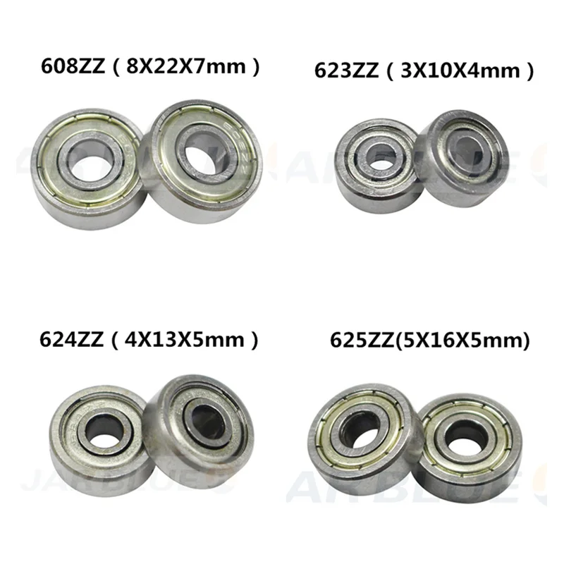 10PCS-Ball-Bearing-608zz-623zz-624zz-625zz-635zz-626zz-688zz-627-628 ...