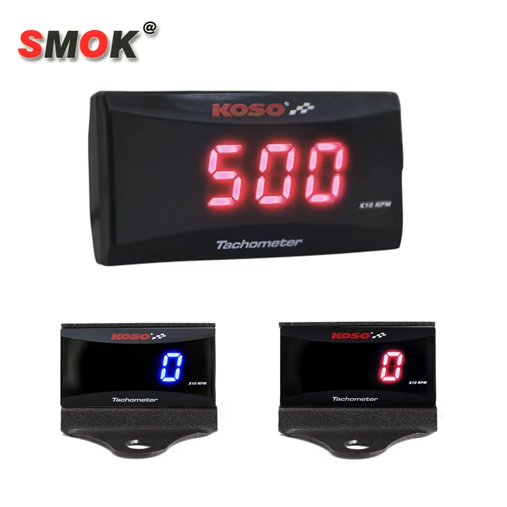 Koso-Mini-RPM-Meter-Digital-Square-LCD-Display-Engine-Tach-Hour ...