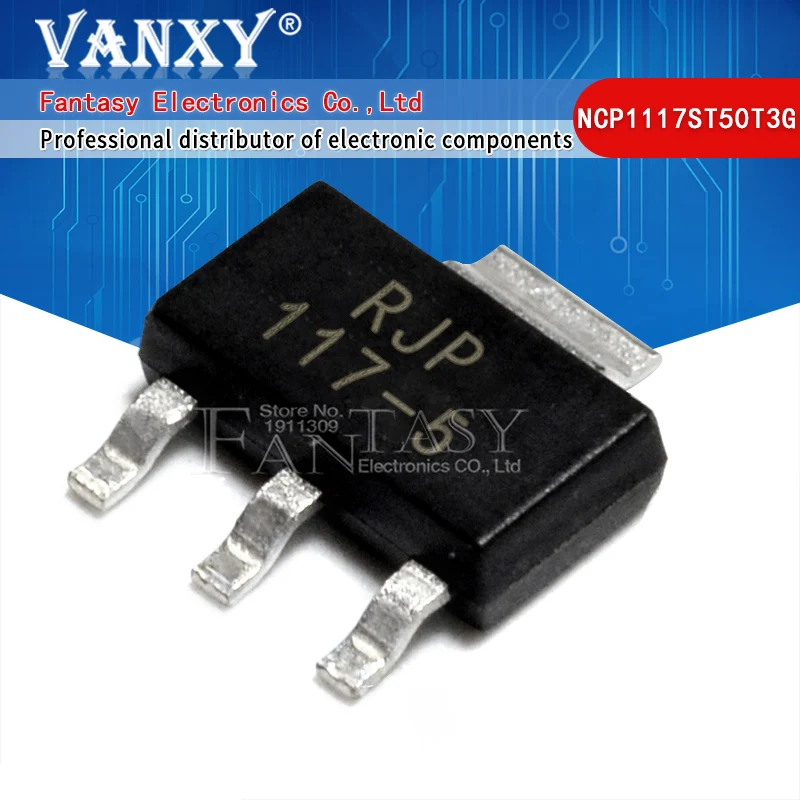 10pcs/lot NCP1117ST50T3G NCP1117 1117-5 SOT-223 5V New Original in ...