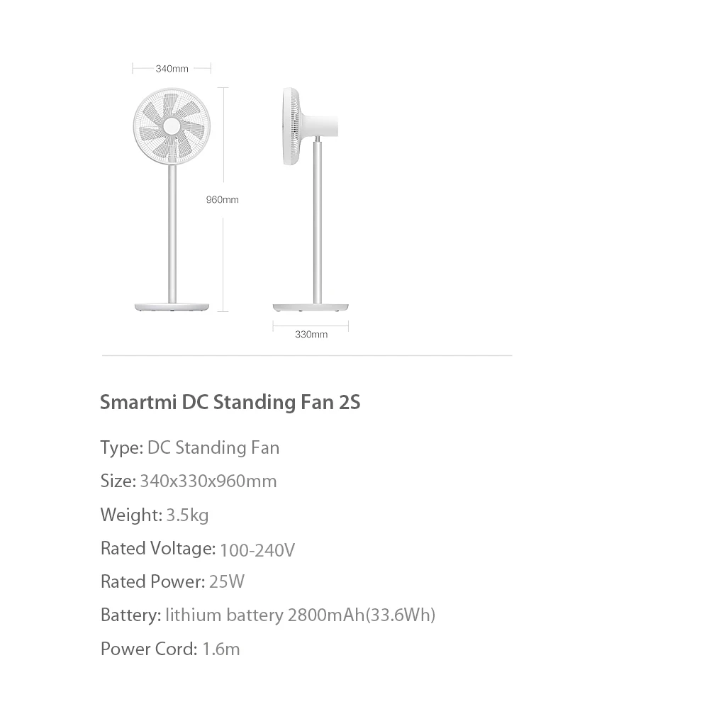 Xiaomi Smartmi Fan 2s — Xiaomi-note.ru