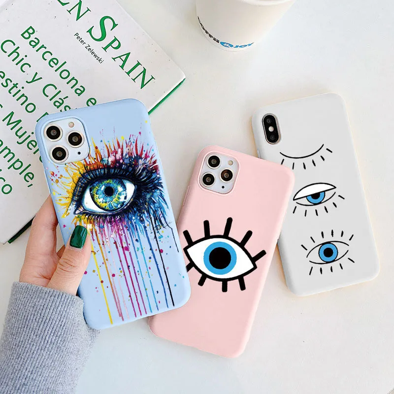 Evil Eyes Cover For Samsung Galaxy A50 A51 A70 A71 A10 A11 A20 A30 A20E ...