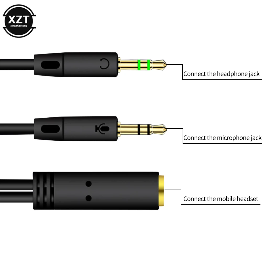 New AUX Cable Jack 3.5mm Audio Cable 3.5 Mm Jack Stereo Audio Male To 2 ...