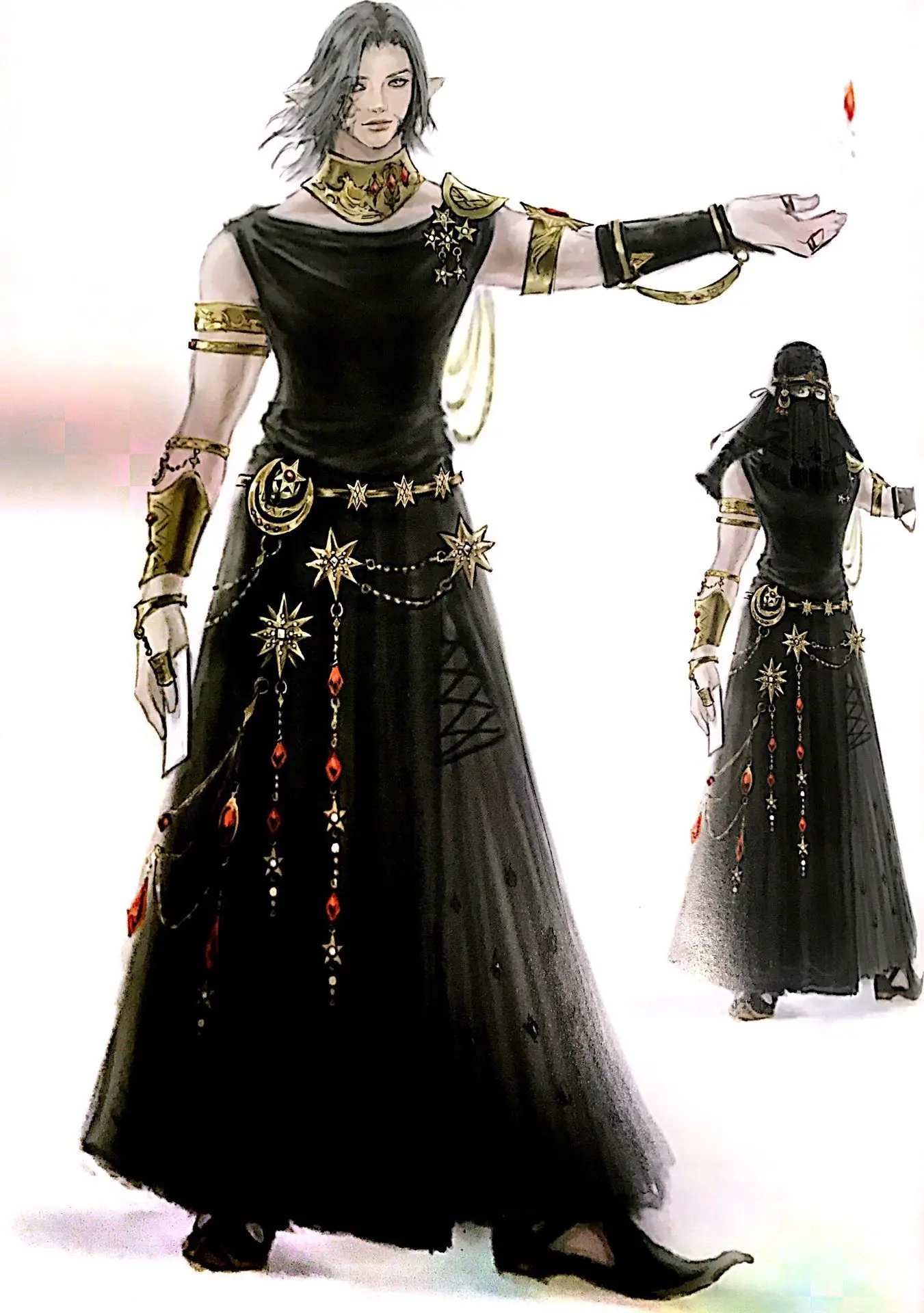 Final Fantasy XIV FF14 Urianger Augurelt Cosplay Accessory Prop | lupon ...