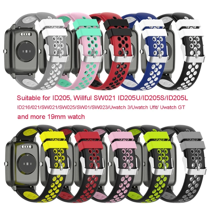 Pulseira de silicone adequado para wildful sw021/id216/021/sw021/sw025 ...