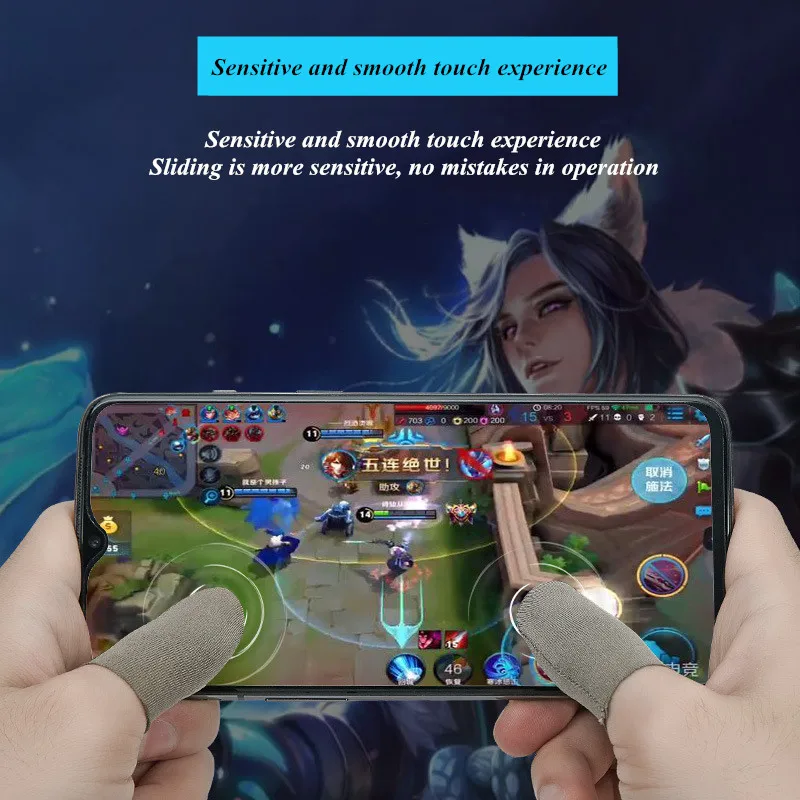 Breathable Finger Cover for PUBG Mobile Phone Game Controller Sweat ...