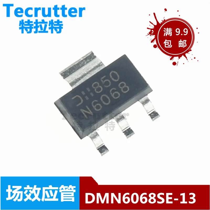 10pcs-lot-DMN6068SE-13-N6068-SOT223-DMN6068SE-N-Channel-MOS-Field ...
