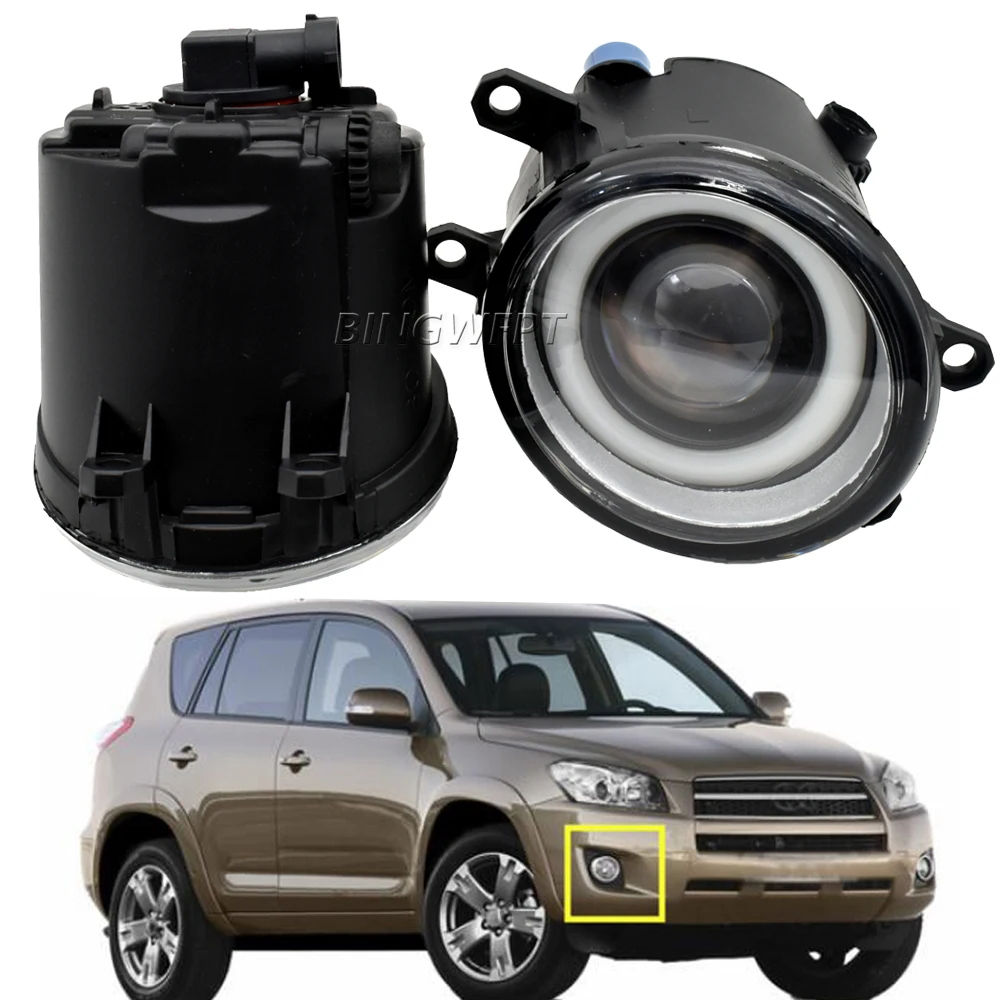 2PCS-LED-Fog-Light-Angel-Eye-with-lens-For-Toyota-RAV4-RAV-4-III-2006 ...