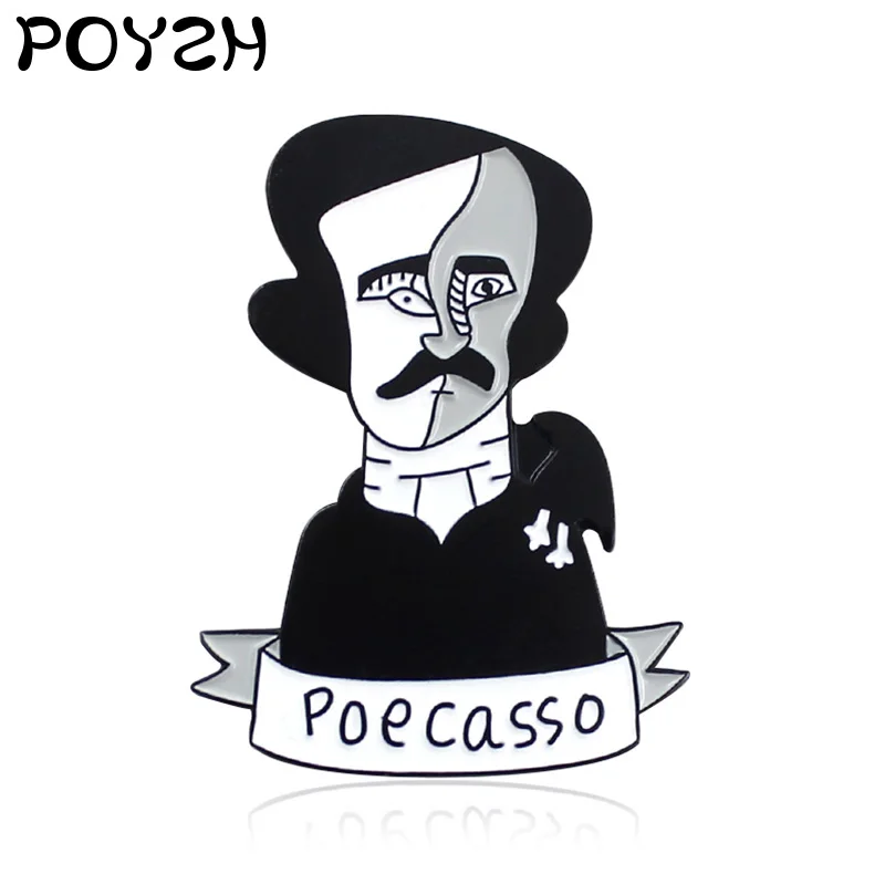 ¡Poecasso! Broche de alfiler esmaltado para mochila, insignia creativa ...