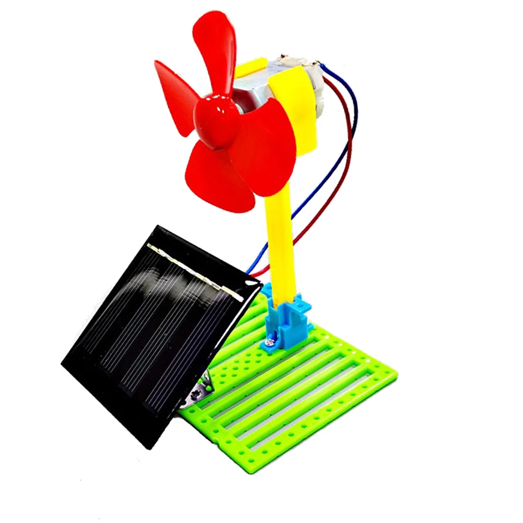 Novel-Solar-Powered-Electric-Fans-DIY-Physics-Motor-Circuit-Device-Kit ...