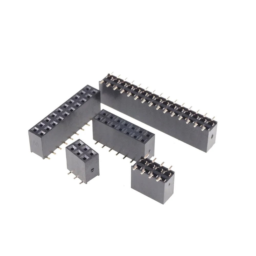 5Pcs 2.54 MM Female PCB Header Dual Row SMD /SMT Sockets Receptacle 8.5 ...