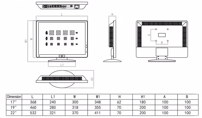 VC-1 Visual Test Chart,Visual Test Chart