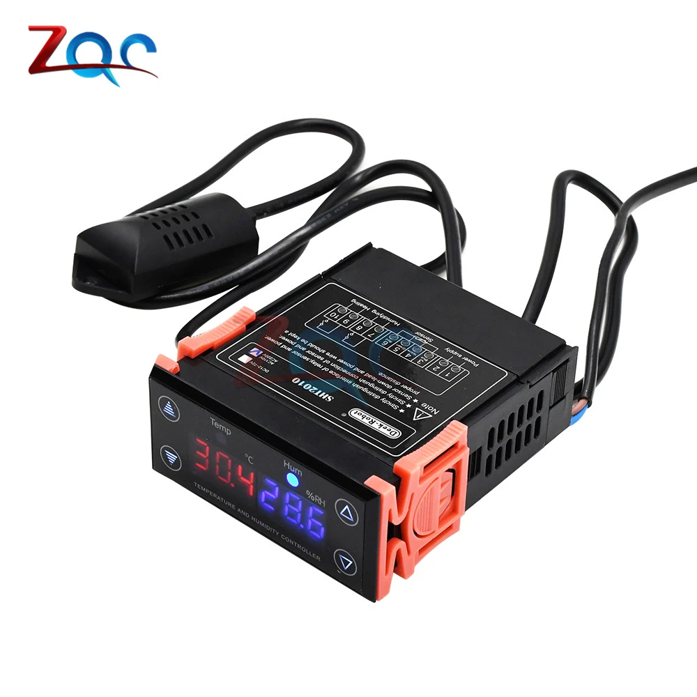 AC 110V 220V 12V 24V Digital Temperature Humidity Controller ...