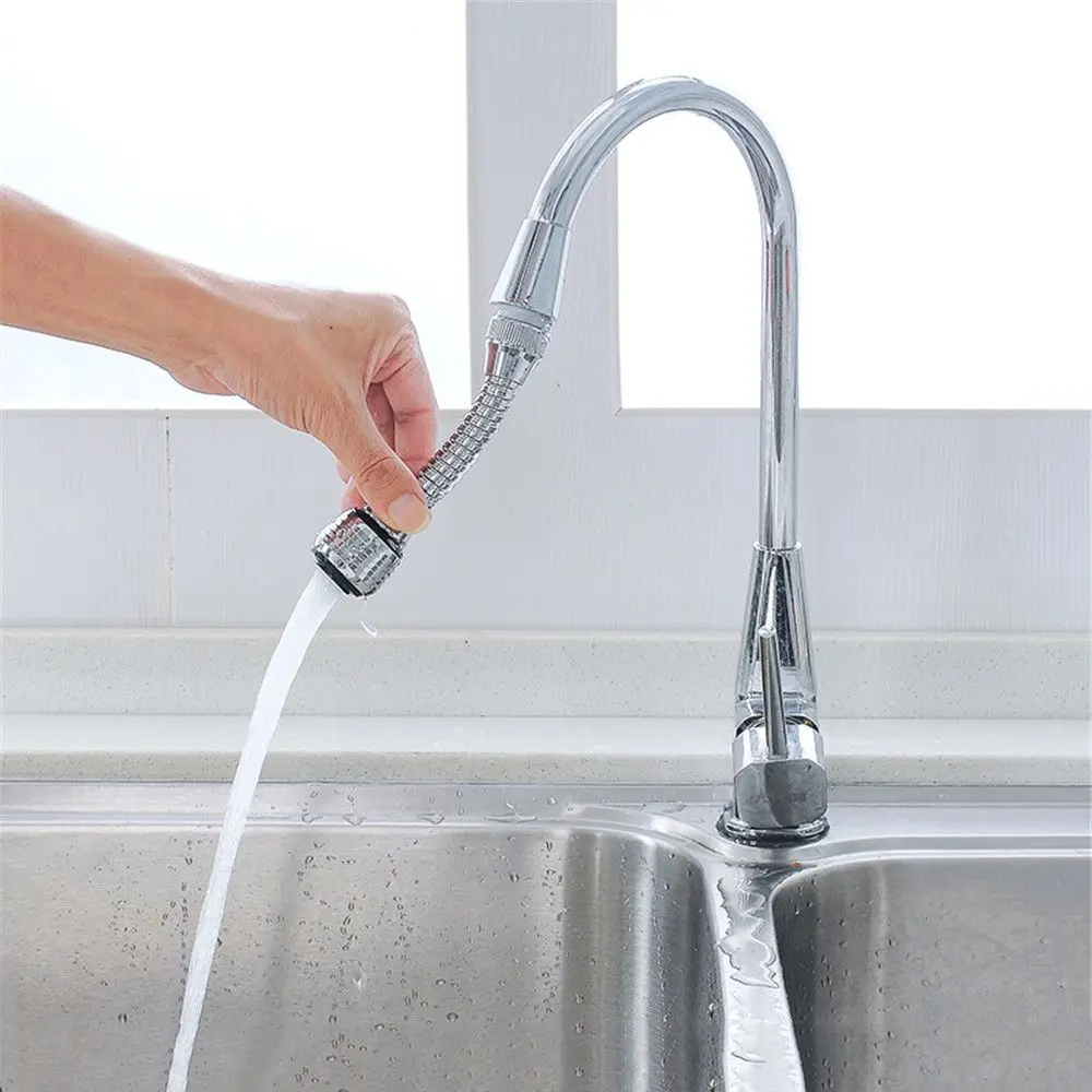 Flexible 360 Sink Faucet Sprayer Adapter Filter