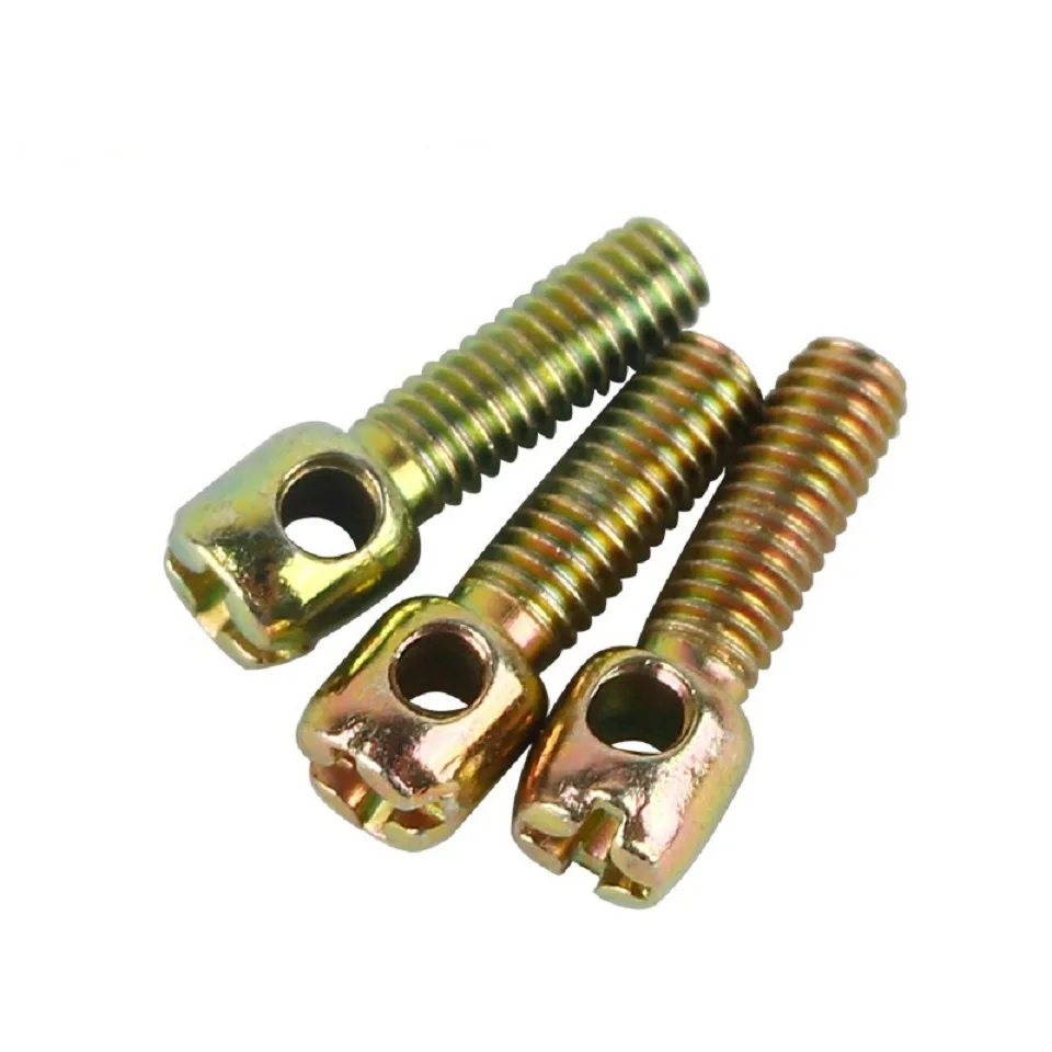 Vis en acier au carbone M3 M4x6-8-10-12-16-20-25-30-35-40-50-60mm GB832 pour joints de sécurité ...