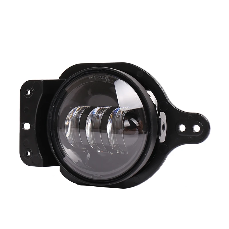 4 Inch Round Led Fog Lights 30W Car Lamp with Mounting Bracket for Jeep ...