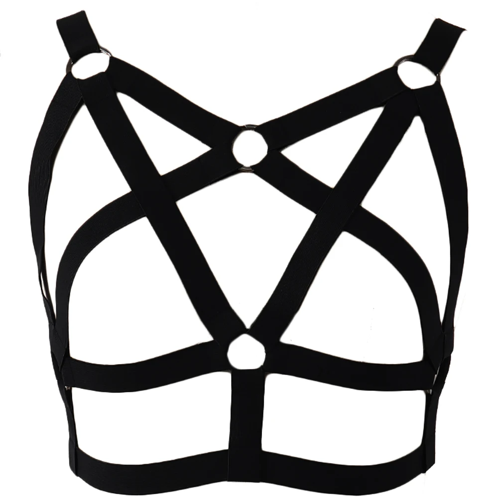 Gothic Punk Body Harness Sexy Bondage Cage Lingerie Adjustable Body ...