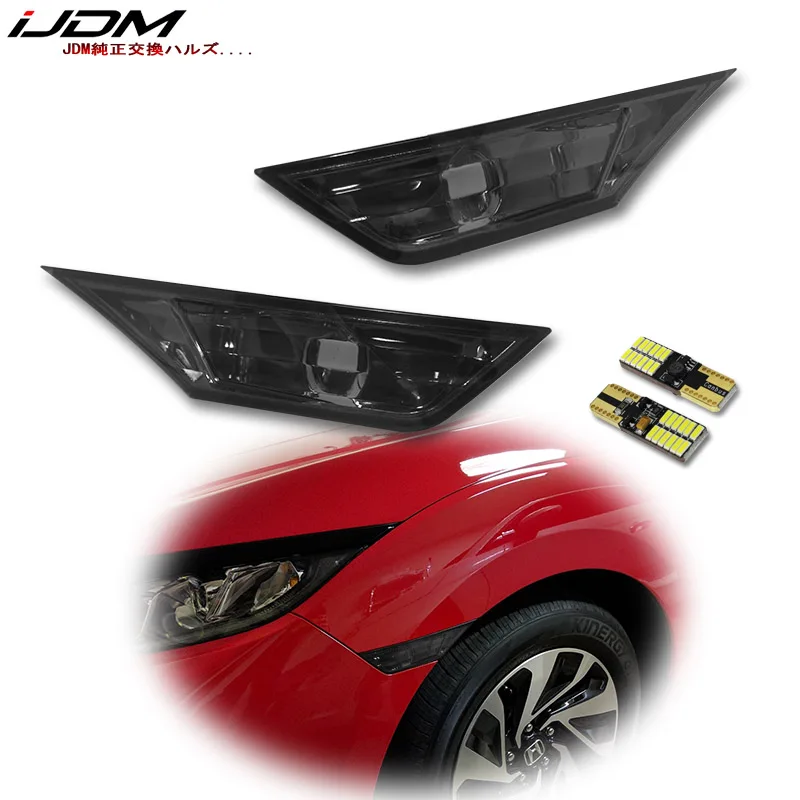 iJDM-2-Left-Right-JDM-Smoked-Lens-Side-Marker-Lamp-Lens-For-2016-up ...