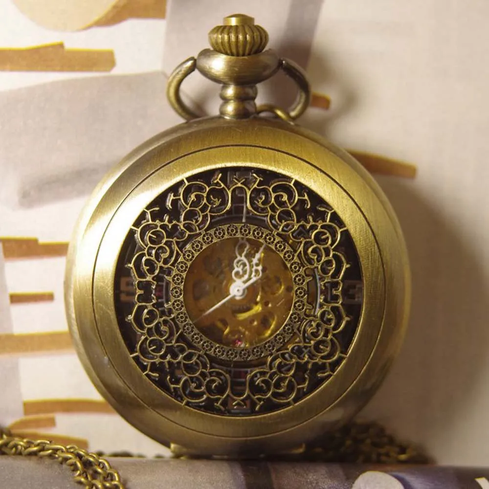 Reloj de bolsillo, collar, cadena para hombres, mujeres, chicas ...