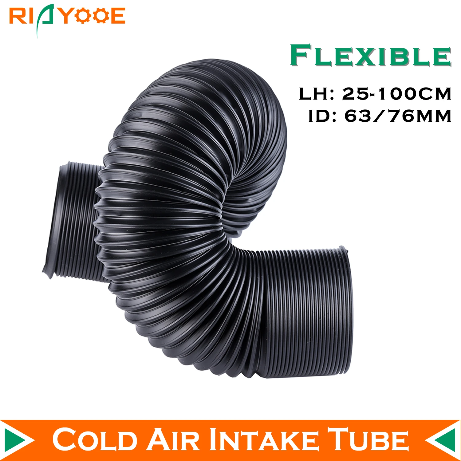 Car Cold Air Intake Tube Kit 2.5inch 3inch Flexible Air Inlet Duct Pipe ...