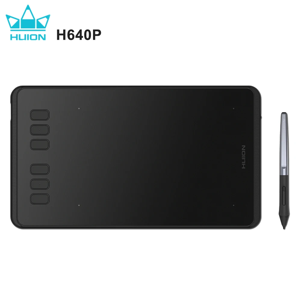 HUION H640P 6x4 inch Digital Tablets Graphic Drawing Pen Tablet 6 Press ...