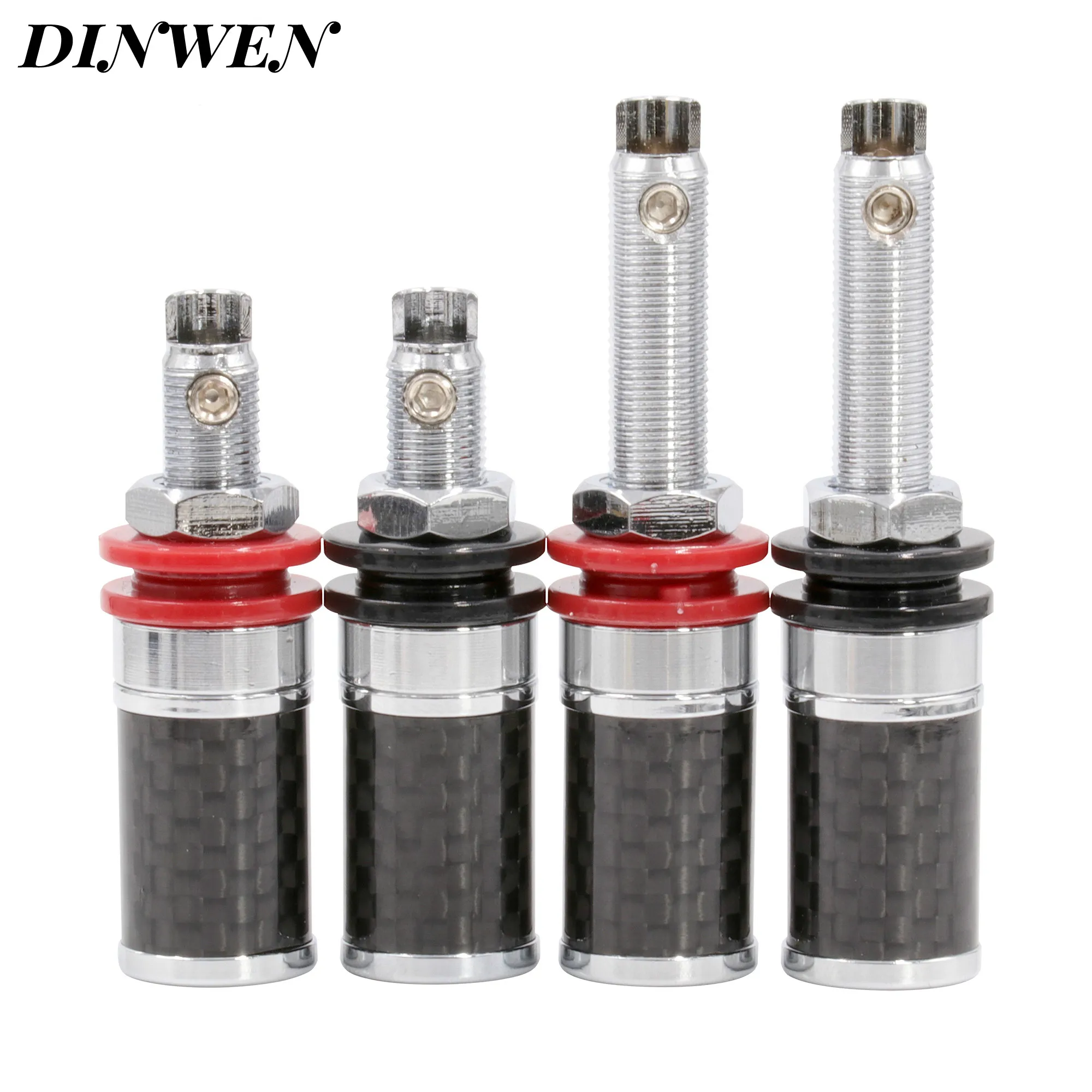 โรเดียมชุบทองแดง5 Way ลำโพง Binding Post หญิงกล้วยสายเชื่อมต่อสัญญาณ ...