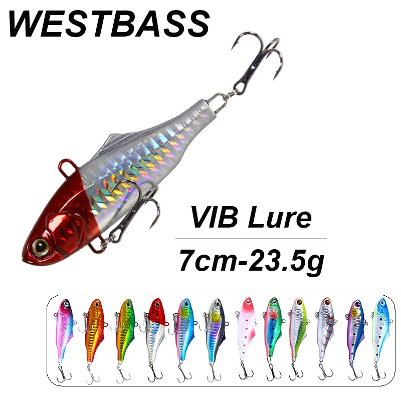 WESTBASS 1PC Vibration Lure 7cm-23.5g Sinking VIB Wobbler Winter ...