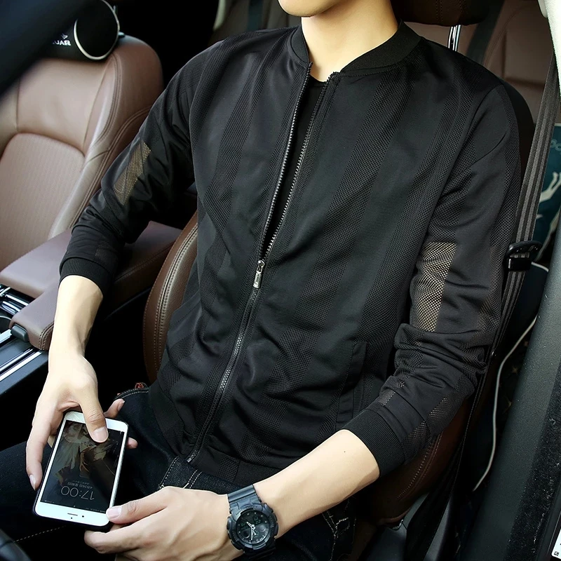 남녀공용 여름 바람막이 재킷, 야구 칼라, 자외선 차단 재킷, 남성 코트, 여성 운전 자전거 드레스, 블랙, 화이트, 5XL|재킷| - AliExpress