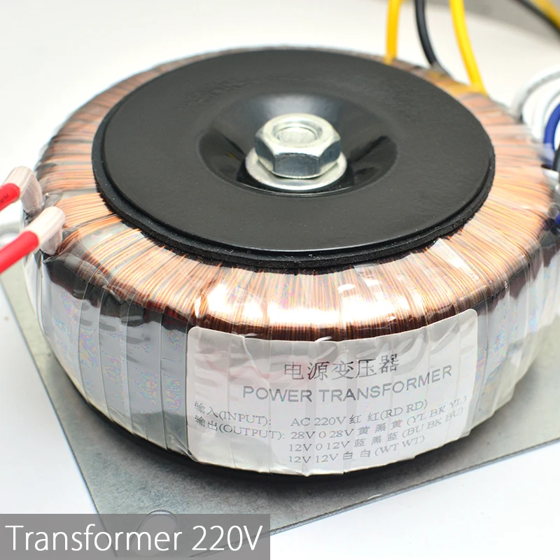 【CW】 UNISIAN 200W AC220V/110V Toroidal Transformer Dual 28V Dual 12V อะ ...