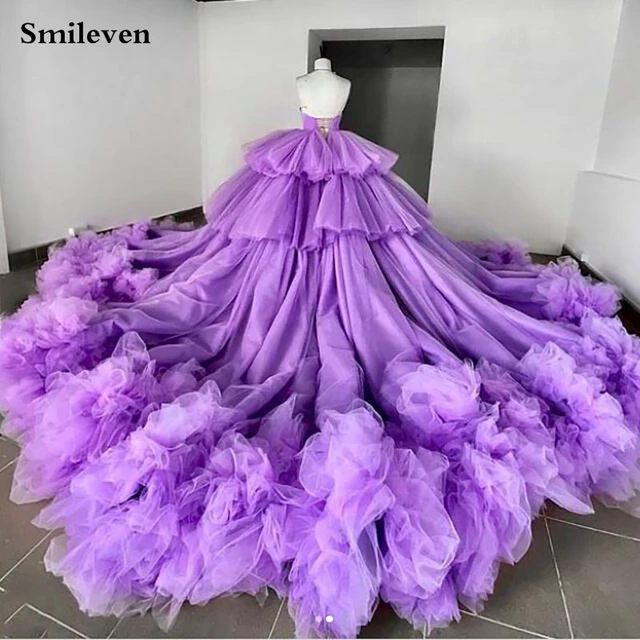 Dark Purple Princess Prom Dresses