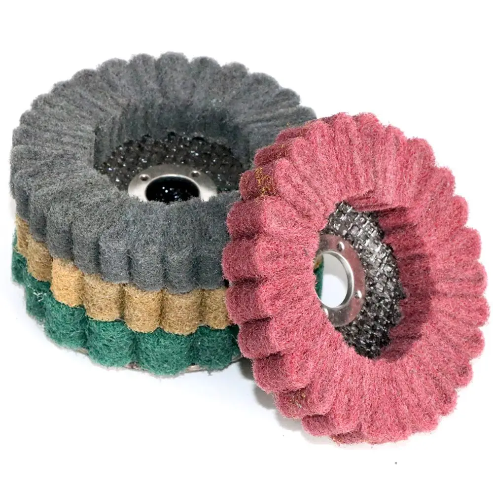 Bpa Free Bottle 4.5 Inch Nylon Fiber Flap Wheels - 5 Pack 180 Grit ...
