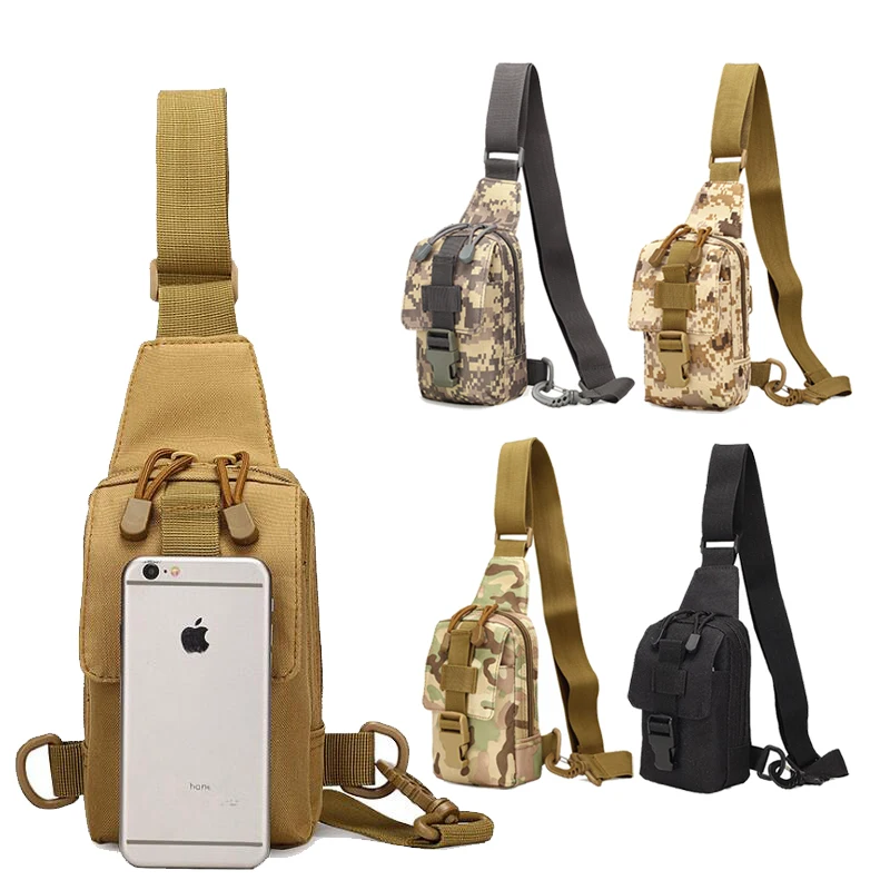 Military Tactical Mini Shoulder Bag For Men Climbing Outdoor Waist Bag ...
