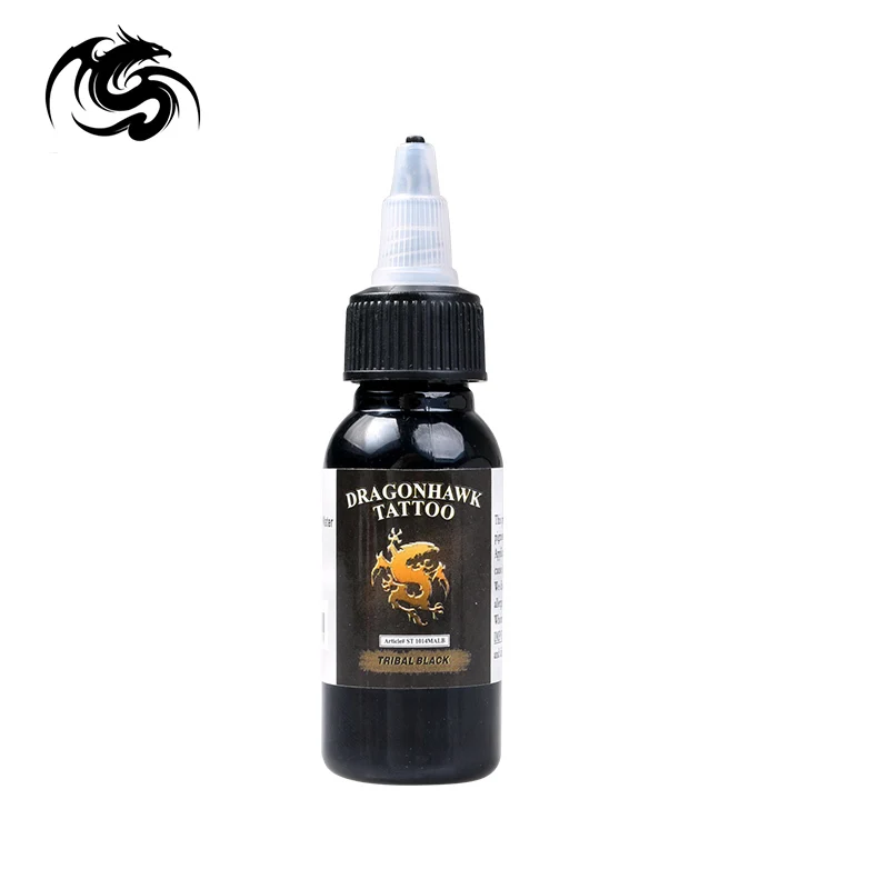 Dragonhawk Tattoo Ink 1 Pcak Black Color Set 1oz Bottles Color|tattoo ...