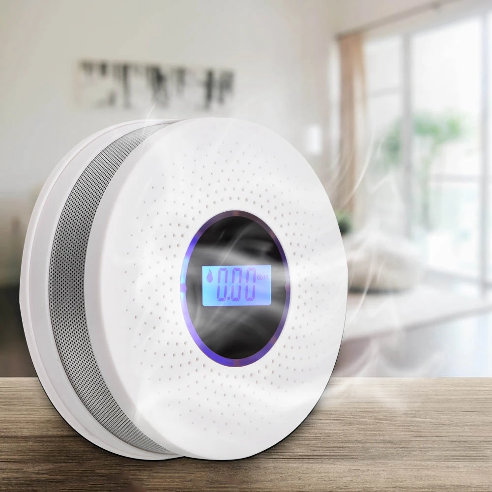 Szén -Monoxid Füstérzékelő Tűzérzékelő Fotoelektromos Érzékelő Vegyület Biztonsági Riasztó ...