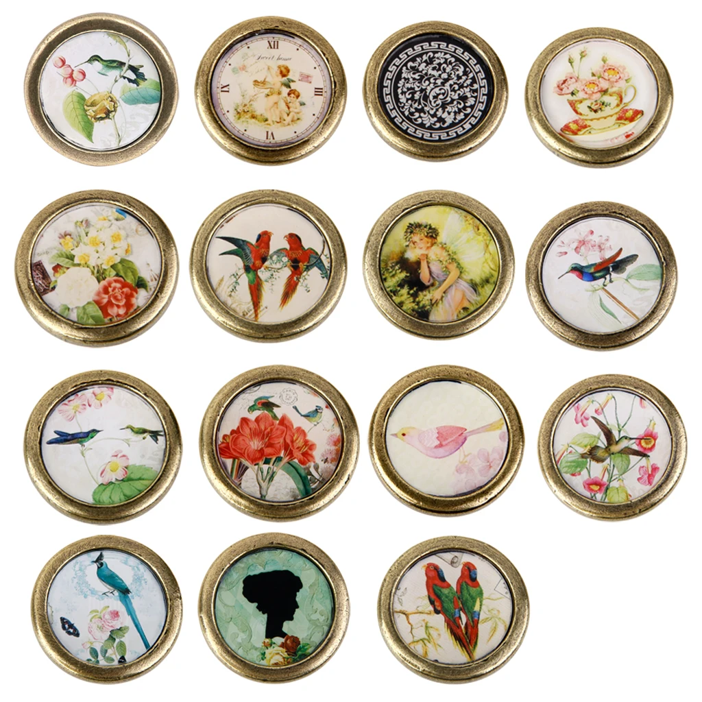 Retro Mini Small Drawer Knobs Vintage Knob Bronze Drawer Zinc Alloy ...