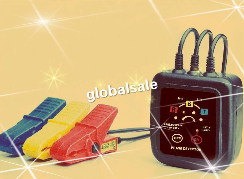 Free Shipping Etcr1000a Non Contact 3 Phase Rotation Tester Indicator ...