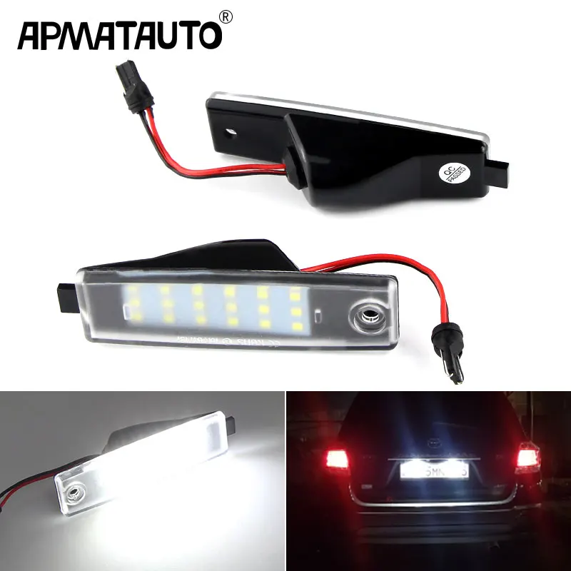 2Pcs-Canbus-White-Led-License-Number-Plate-Light-Lamp-For-TOYOTA-Hiace ...