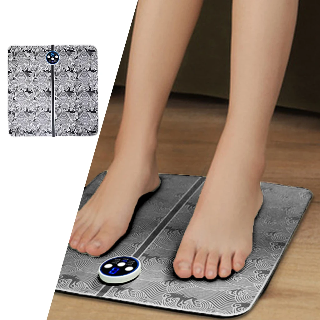 EMS Foot Massager Pad Electric Leg Reshaping Deep Kneading Muscle Relax ...