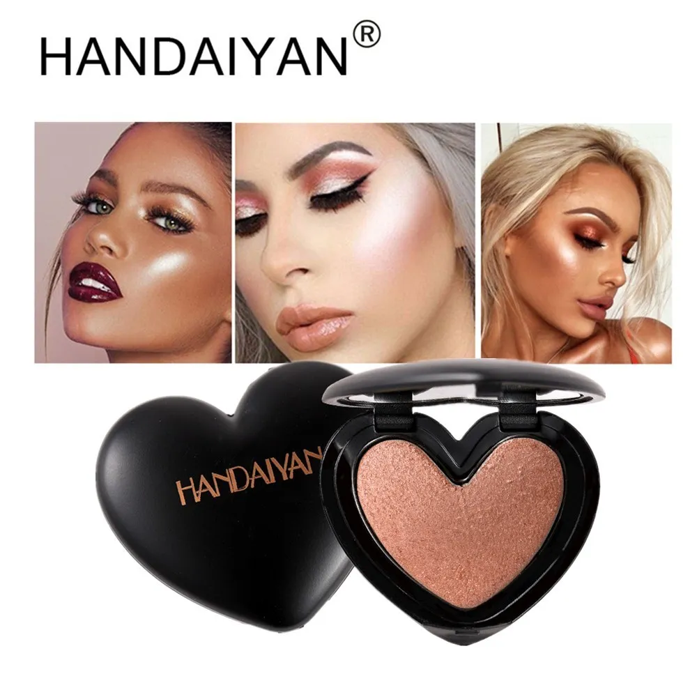 Handaiyan Makeup Highlighter Palette Heart-shaped Makeup Palette ...