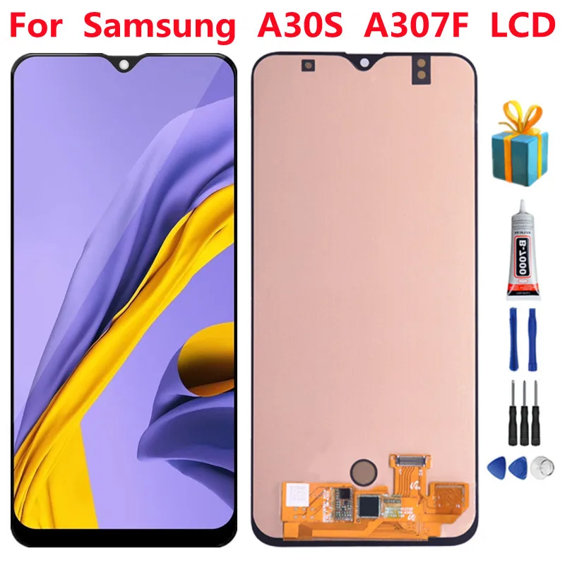 6.4" For Samsung Galaxy A30S LCD Display Touch Screen For Samsung A307 ...
