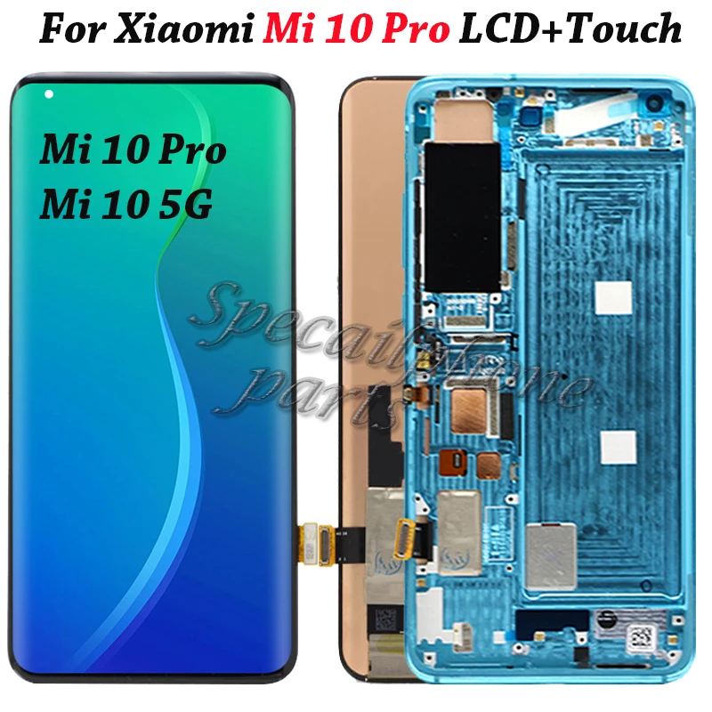 Super-AMOLED-For-XiaoMi-Mi10-Pro-LCD-MI-10-Display-Replacment-Part-For ...