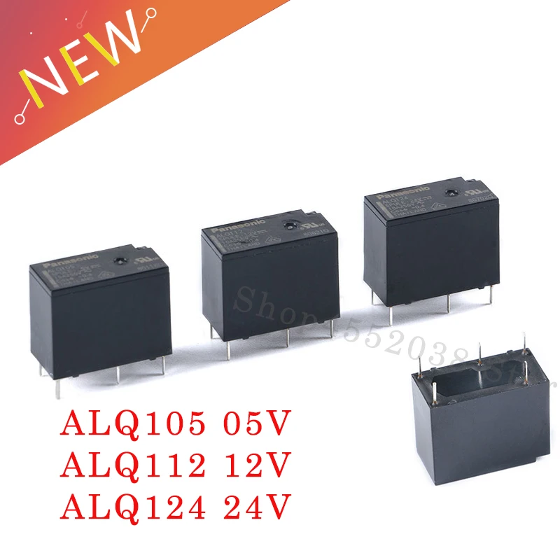 Brand-new-originale-10A-5PIN-Rel-ALQ105-ALQ112-ALQ124-JQ1P-5V-F-JQ1P ...