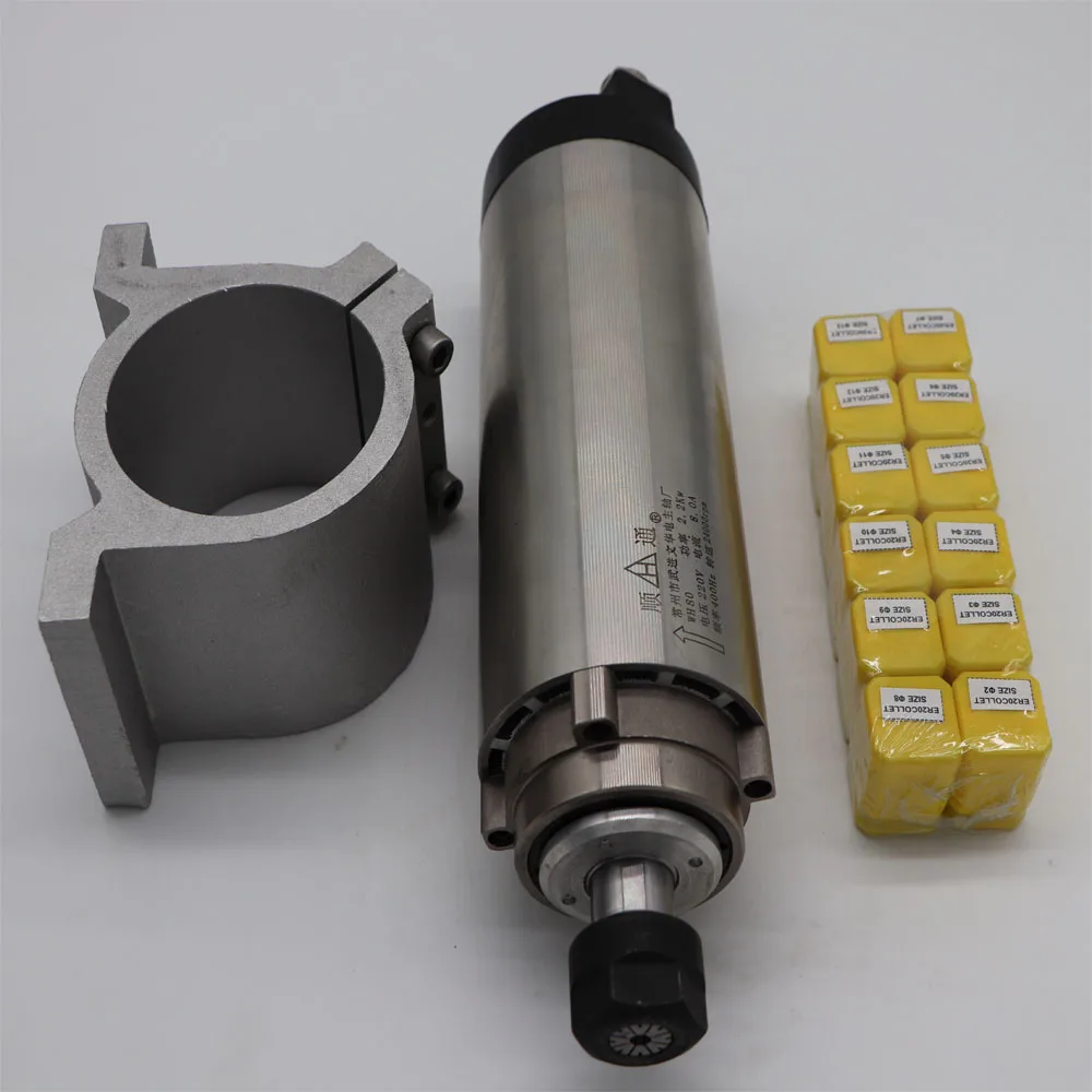 Cnc Milling Spindle Er20 2.2kw Air Cooling Spindle + 1 Matched Spindle ...