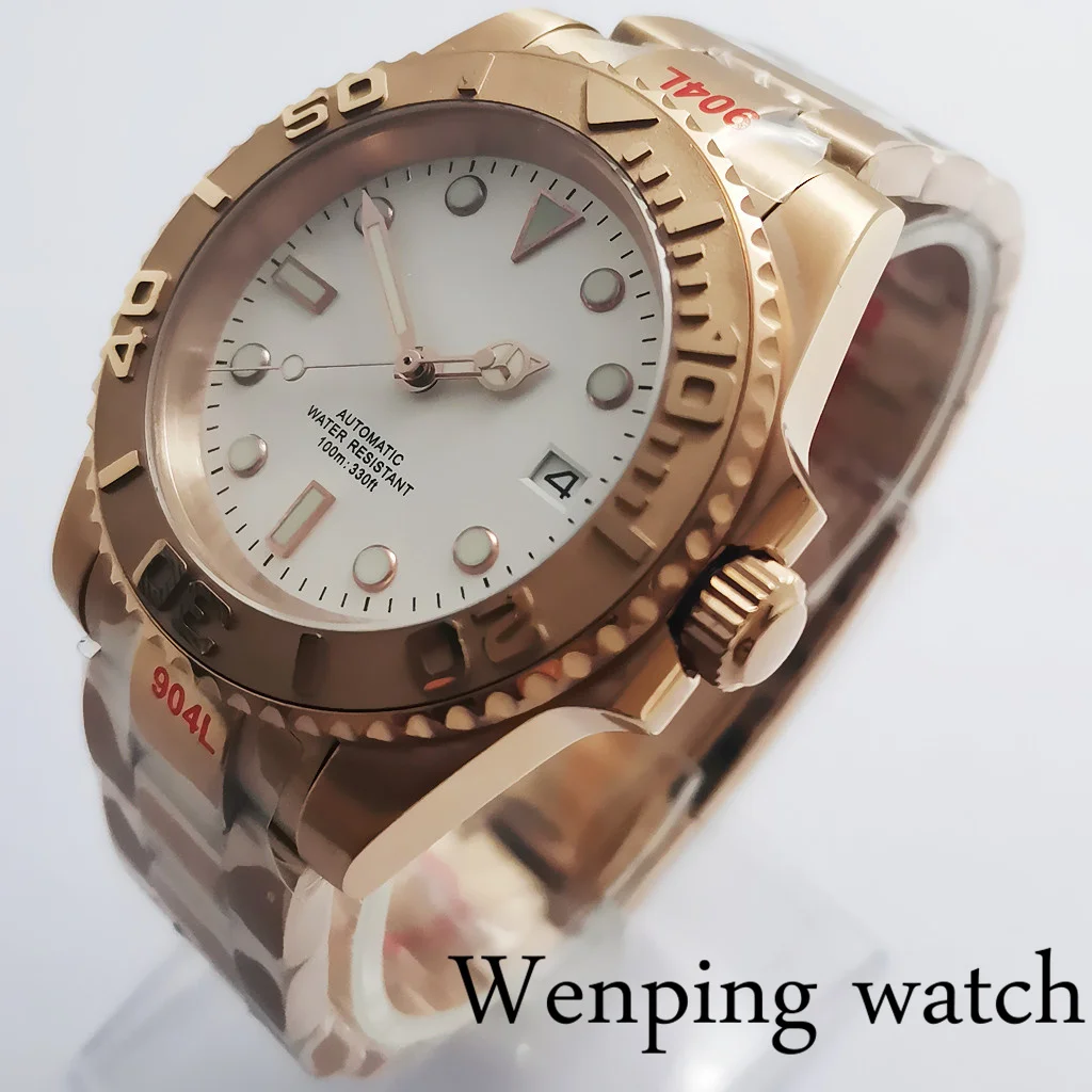 40mm-Men-s-Mechanical-Sterile-Watch-Sapphire-Glass-Rose-Gold-Case ...