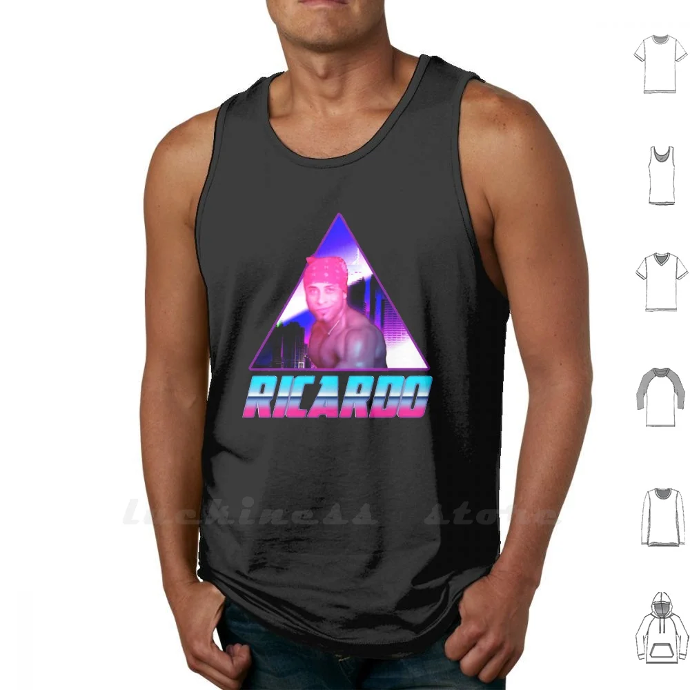 Ricardo Milos 80'S Aesthetic Vest Tank Top Cotton Sleeveless Ricardo ...