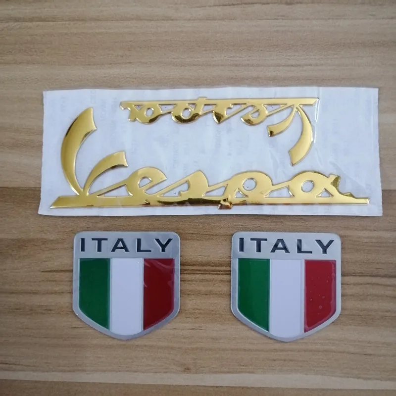 3d Car Italian Italy National Flag Sticker Emblem Motorcycle Decal For ...