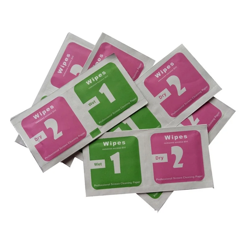 50PCS-Dry-Wet-Wipes-for-Mobile-Phone-Camera-Lens-Smart-Watch-Tempered ...