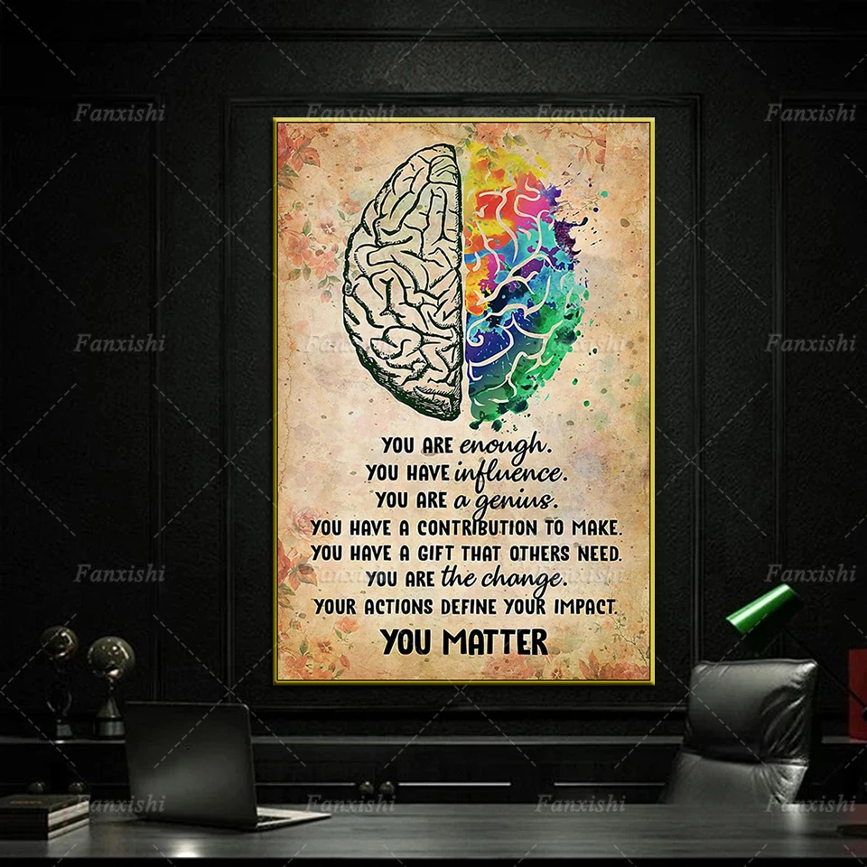 Brain Art Poster