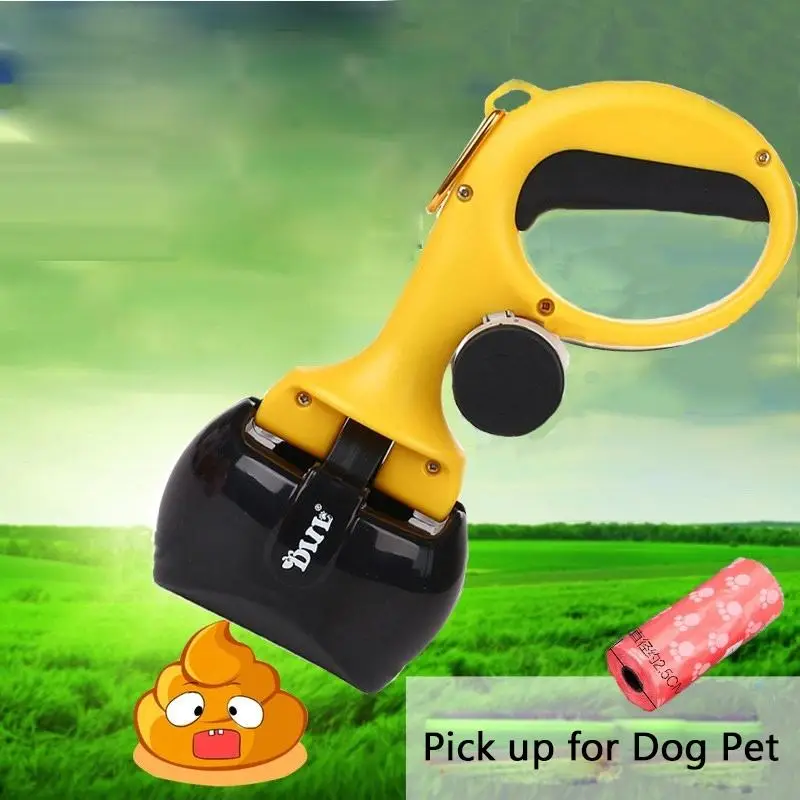Recogedor portátil para perros y mascotas, taburete con Clip, limpiador ...