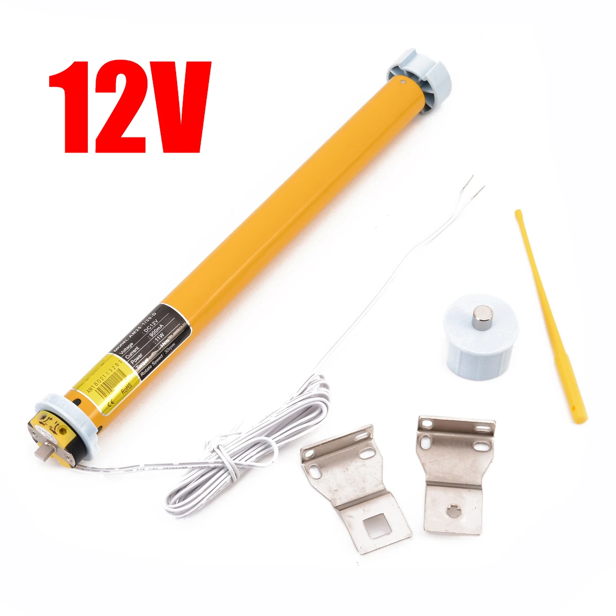 DIY 315mm Electric Roller Shade Motor DC 12V 30RPM Blind Shade Tubular ...