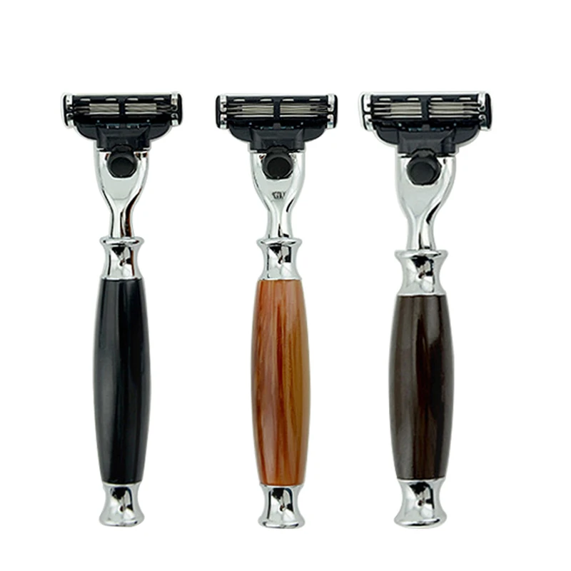 Men 's Manual Razor Handles For Mach 3 Razor Blades New Crafts Wooden ...